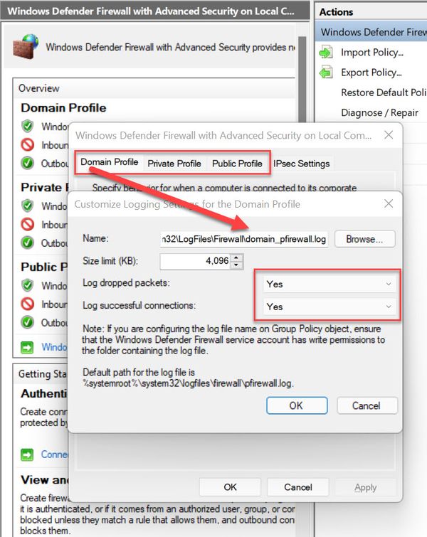 Windows Baseline Logging